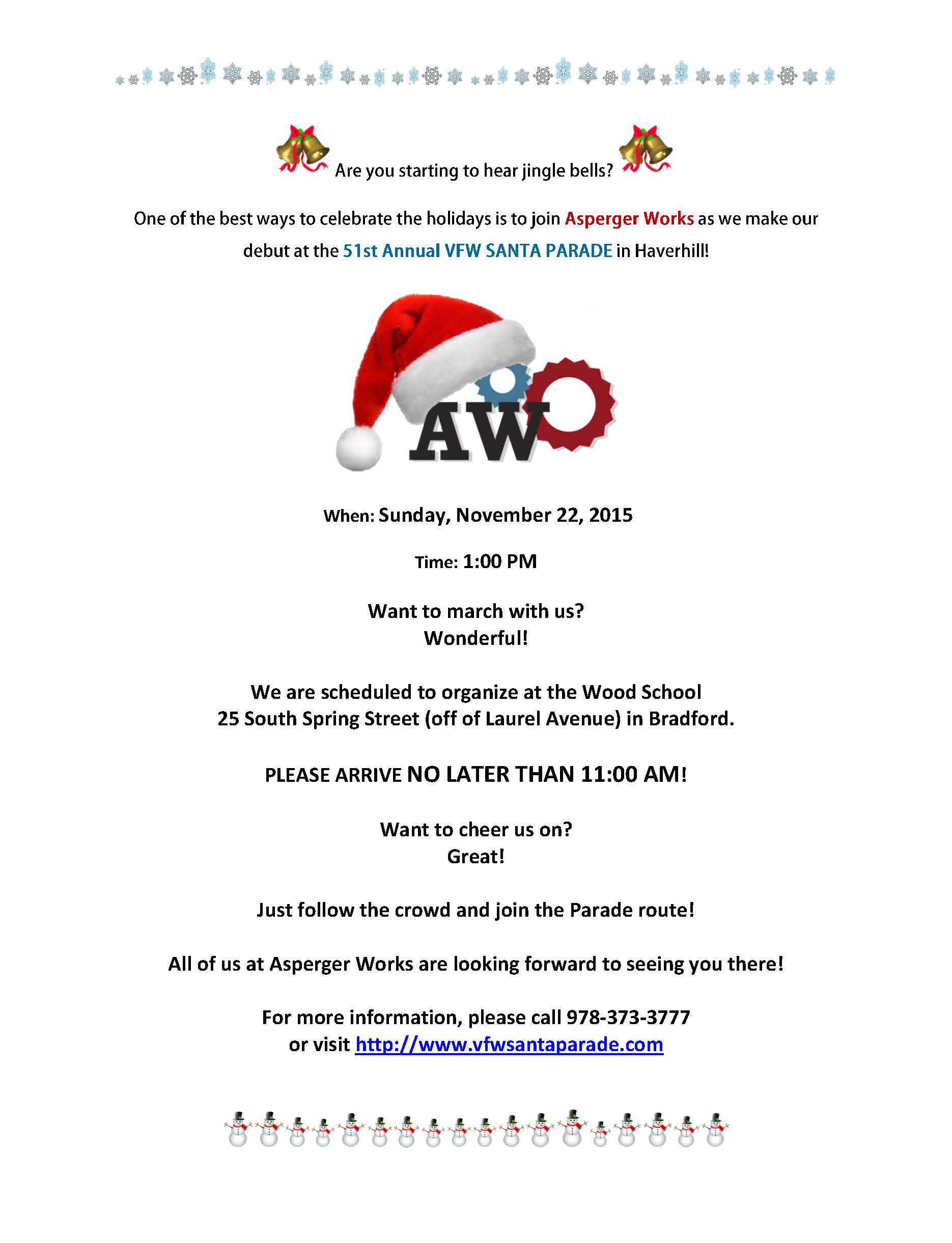 Santa Parade Flyer – Asperger Works Inc.